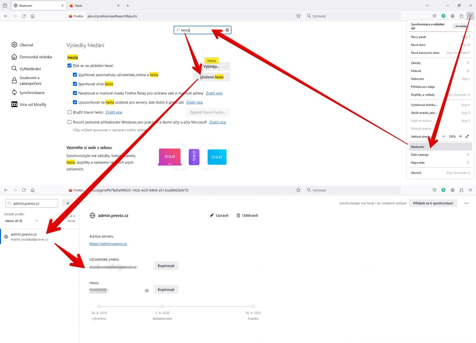 Změna přihlašovací adresy na pms.previo.app od 20.2.2024